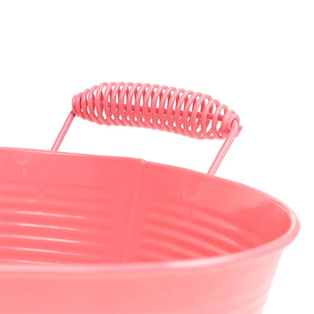 Floristik24.sk Zinková miska okrúhla lososová Ø21,5cm V9,5cm-82510-lachs